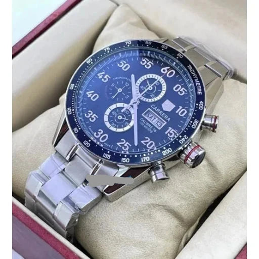 TAG HEUER CARRERA CALIBRE 16 DAY DATE CHRONOGRAPH First Copy Replica W ...