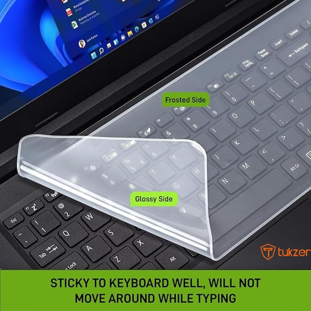 Tukzer Universal Silicone 15.6” Laptop Keyguard Keyboard Protector, Ke ...