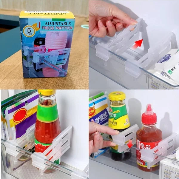 5pcs Refrigerator Adjustable Storage Partition (Box Packing) – Springkart