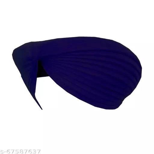 turban navy blue color for sikh full voile dastar pagg 5.5 meter unsti ...