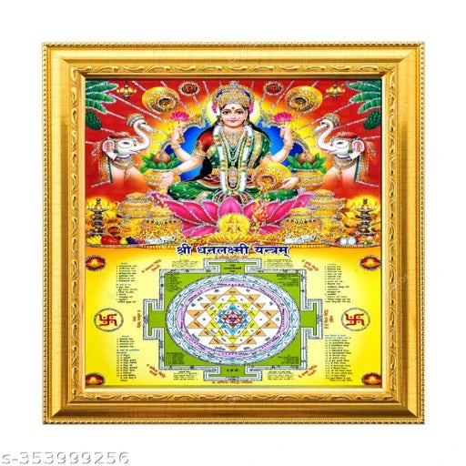 Lakshmi mata / Mahalaxmi /Kuber photo frames (6 inchesx8 inches ...