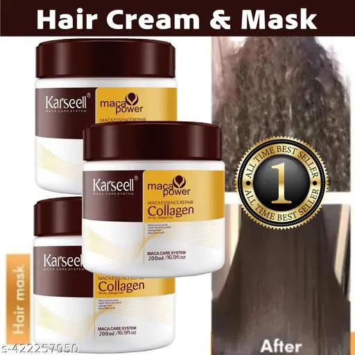 Karseell Collagen Hair Treatment Deep Repair Conditioning 200ml pack 3 ...