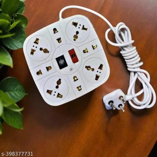 Power multi Socket Extension Cord/Board with 1Switch , 1 fuse and LED ...